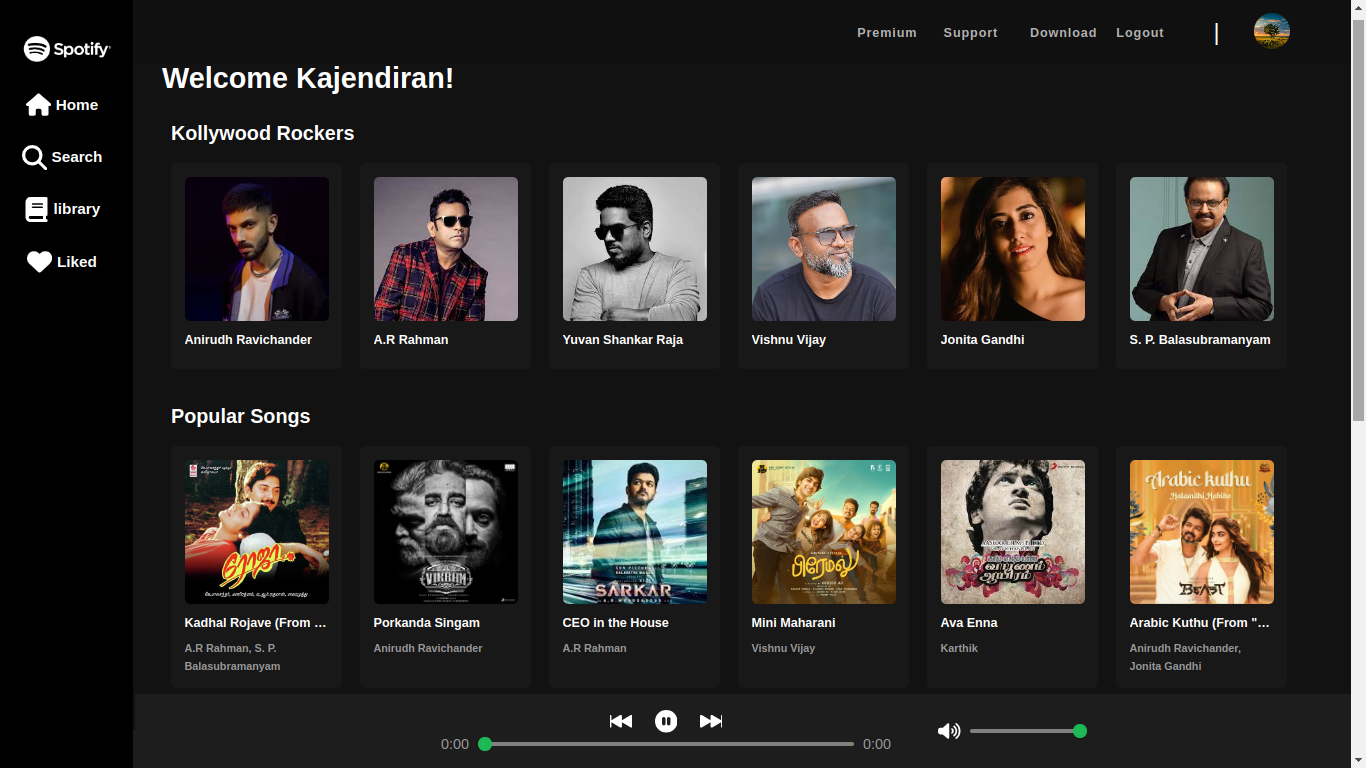 Kajendiran M - Full Stack Developer